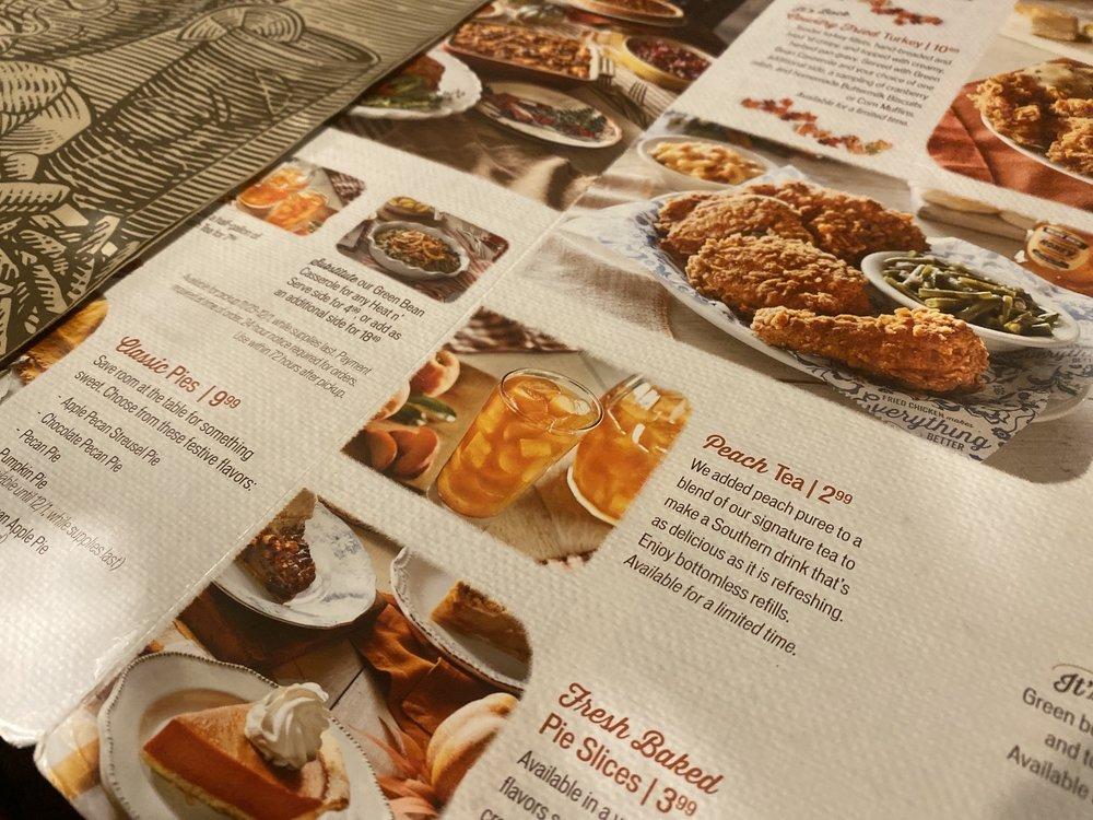 Menu at Cracker Barrel Old Country Store, Greenville