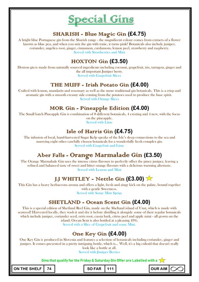 Menu at Sea Fish pub & bar, Conisbrough