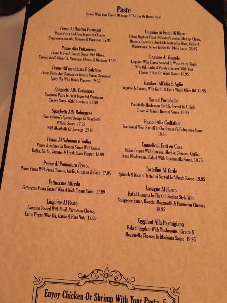 Menu at The Godfather pub & bar, San Diego