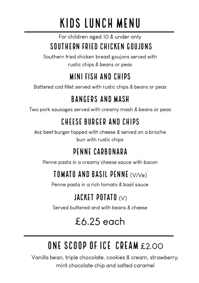 Menu at The View Wootton Wawen restaurant, Henley-in-Arden