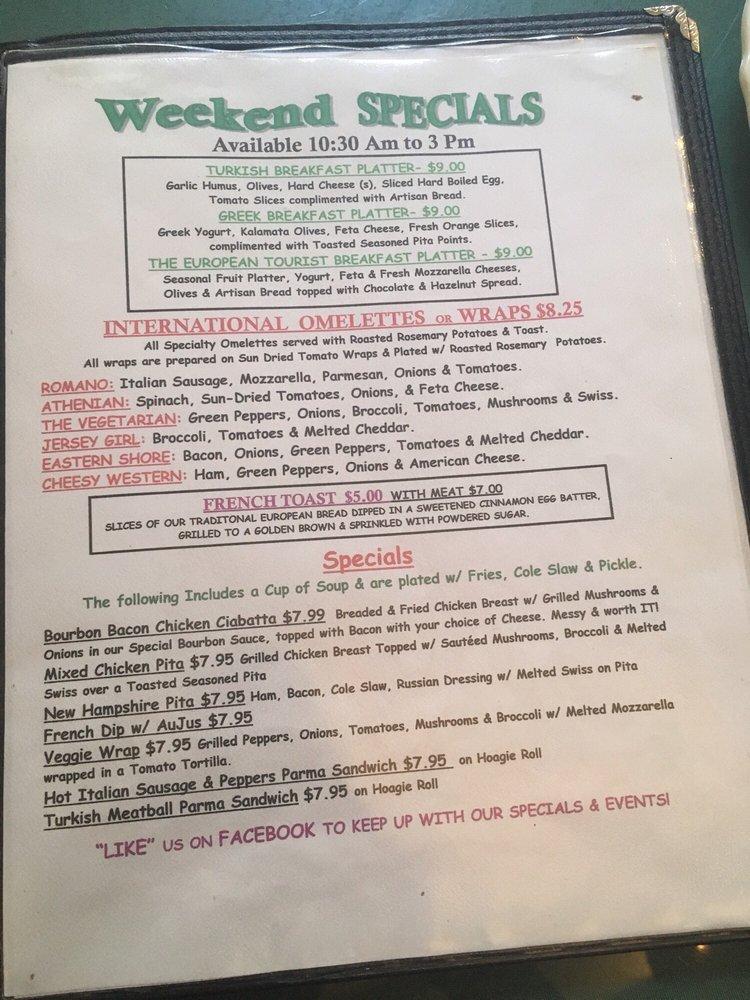 Menu at Market Street Grill restaurant, Onancock