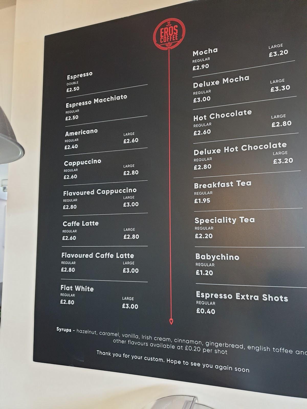 Menu at Wickham Coffeehouse cafe, Wickham