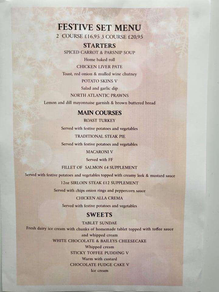 Menu at Carrigan's Hamilton restaurant, Hamilton