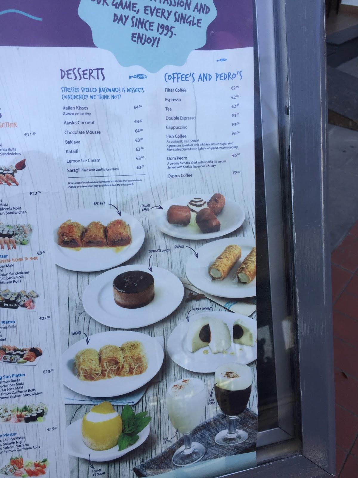 Menu at Ocean Basket Agia Napa, Ayia Napa, 15