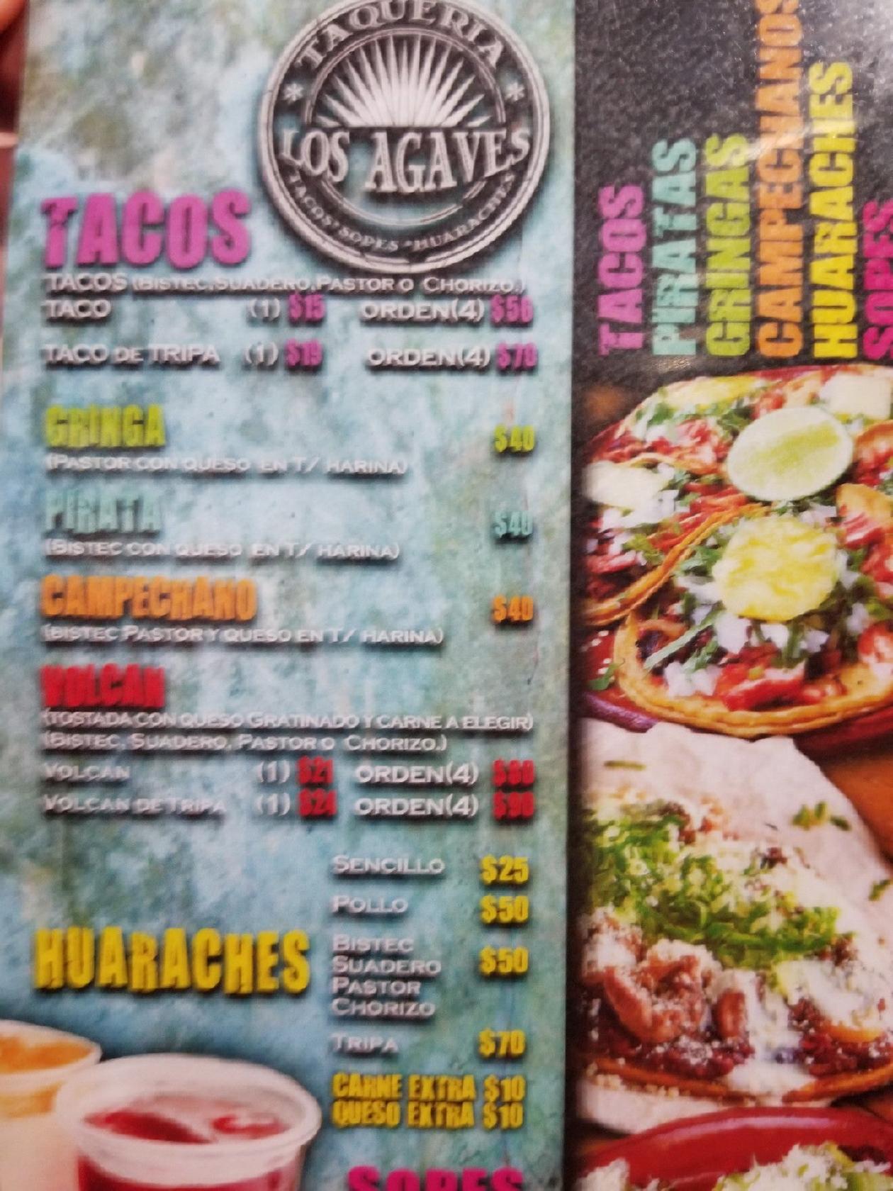 Menu at Los Agaves - Taquería restaurant, Nuevo Laredo, Av César López ...
