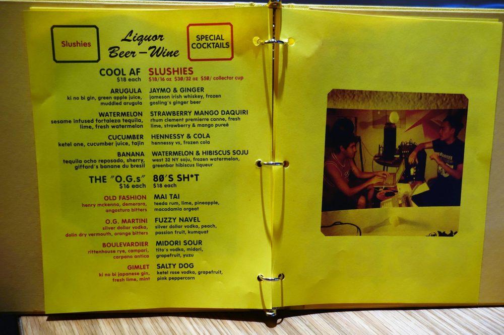 Menu at Best Friend restaurant, Las Vegas