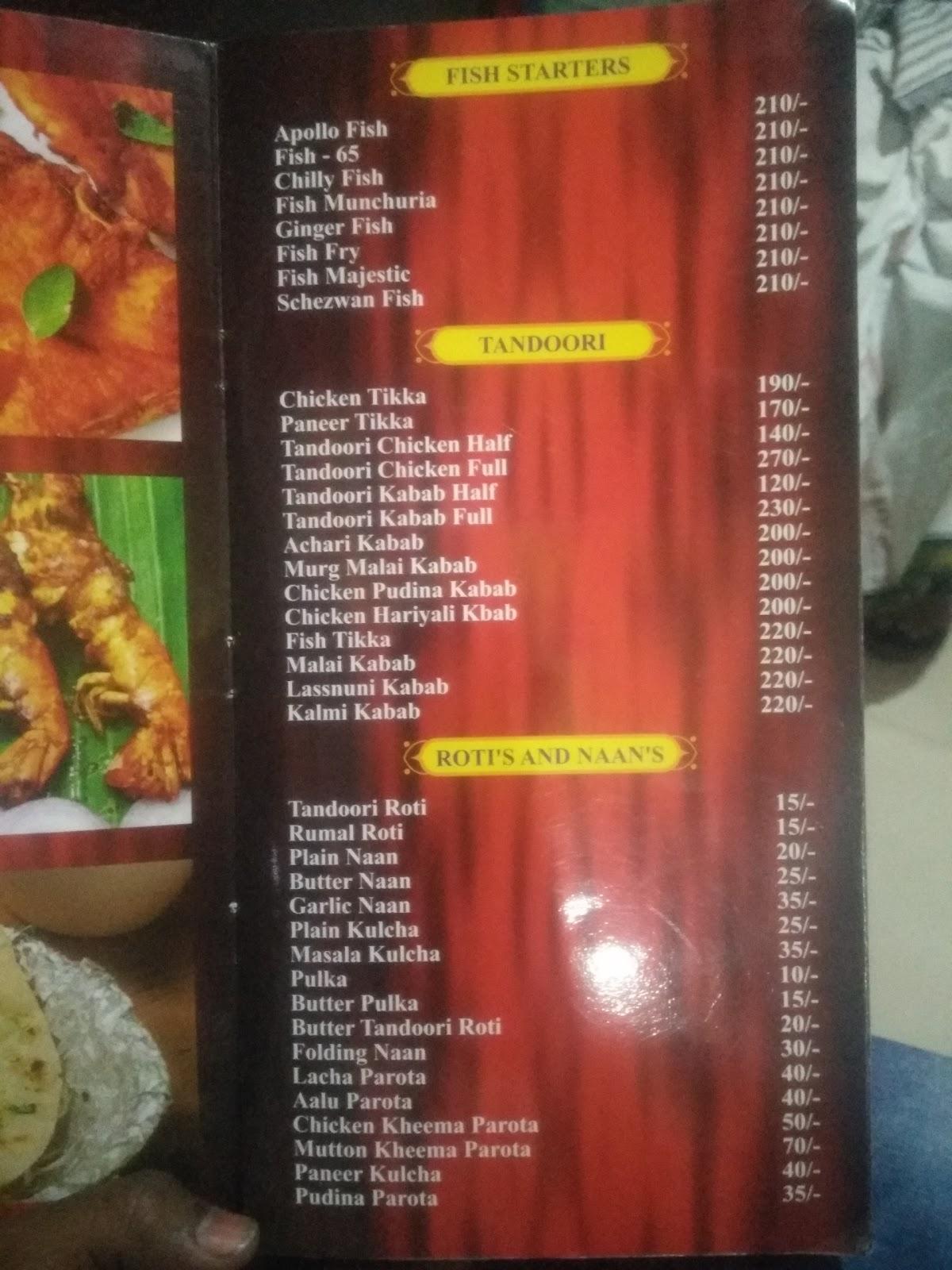 Menu at Sri Lakshmi Multi Cuisine Family Restaurant, Hyderabad