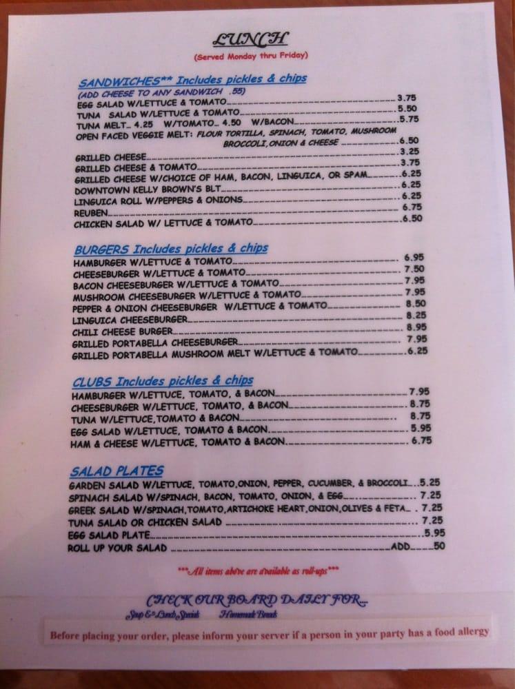 Menu at Two Sisters Coffee Shop restaurant, Gloucester