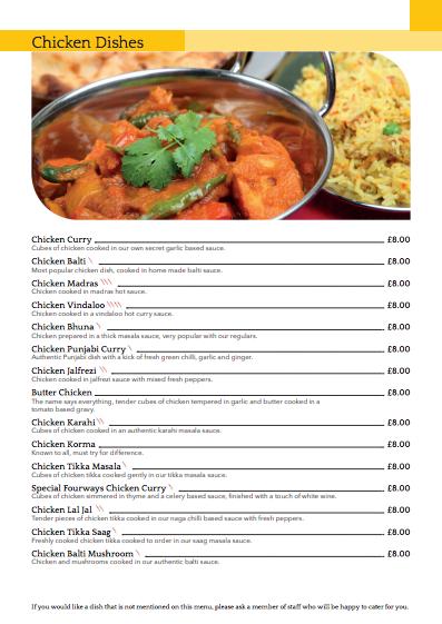 Menu at Fourways Bar & Grill, Rowley Regis, 2 Portway Hill