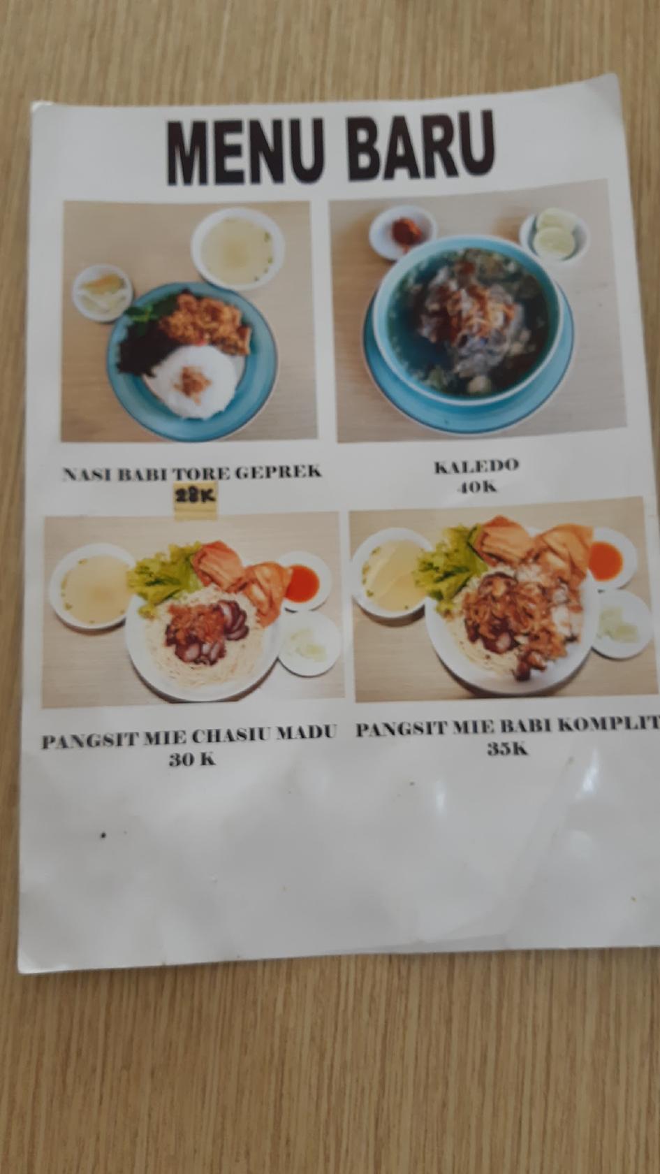 Menu at Hangout Eatery restaurant, Surabaya