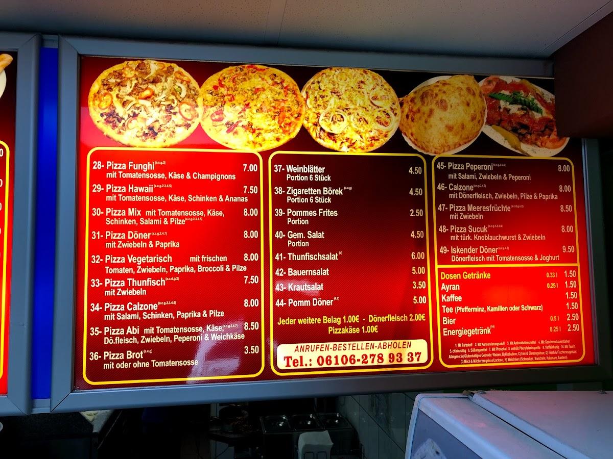 Carta del restaurante Abi Kebap Haus, Rodgau