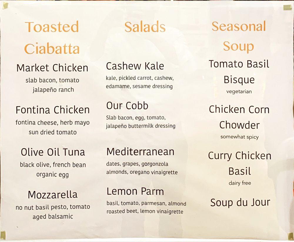 Menu at Mr. Mustache restaurant, Los Angeles