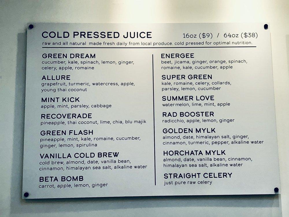 Menu at Perfectly Pressed pub & bar, Monterey
