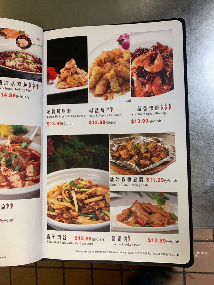 Carta de Cate Zone Chinese Cafe, University City