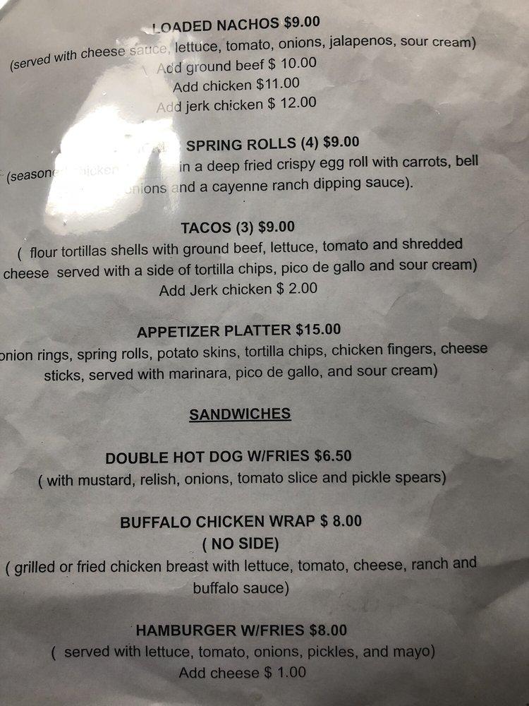 Menu at Stella's Bar & Grill, Romeoville