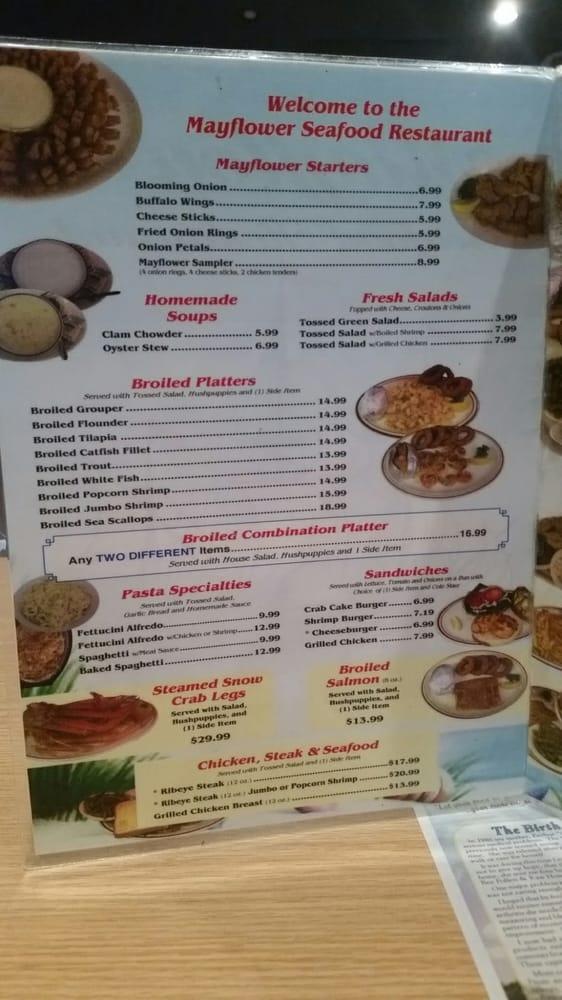 Menu at Mayflower Seafood Restaurant, Goldsboro