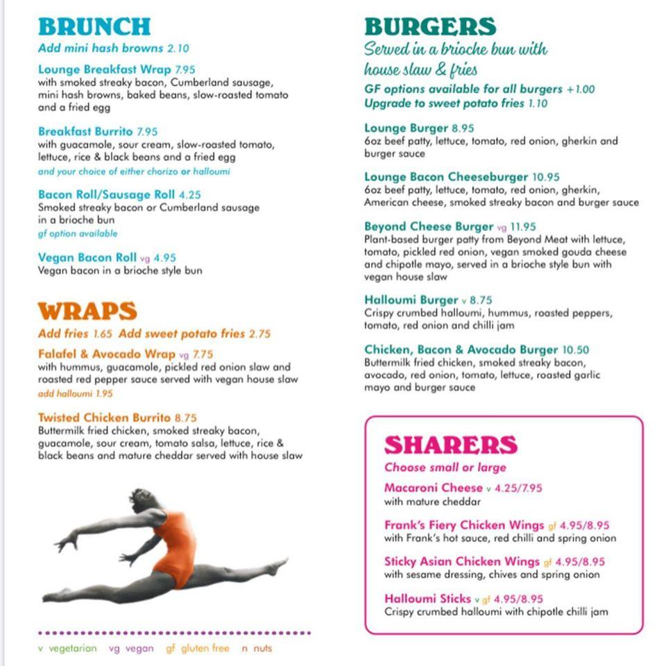 Menu at Prado Lounge pub & bar, Sudbury