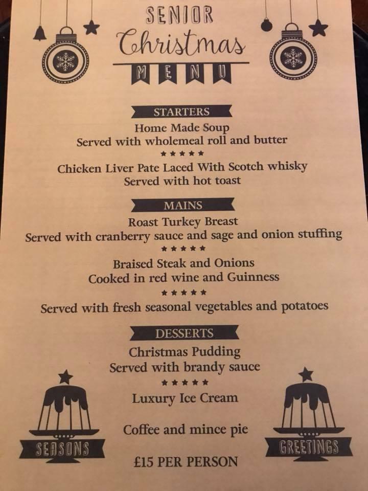 Menu at Railway Inn pub & bar, Knutsford, 2 Station Rd