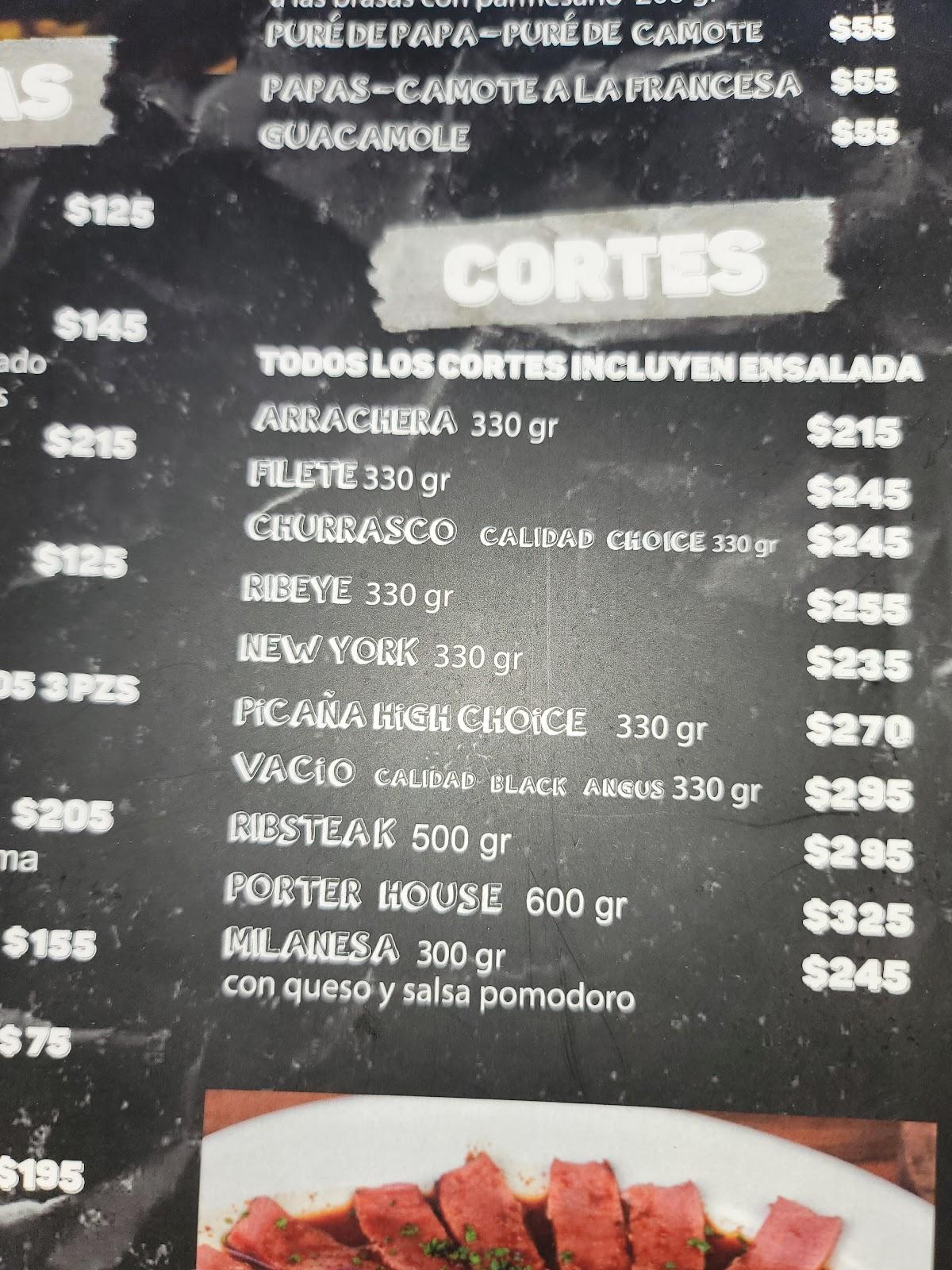 Menu at Fuego Asador Chapalita restaurant, Zapopan