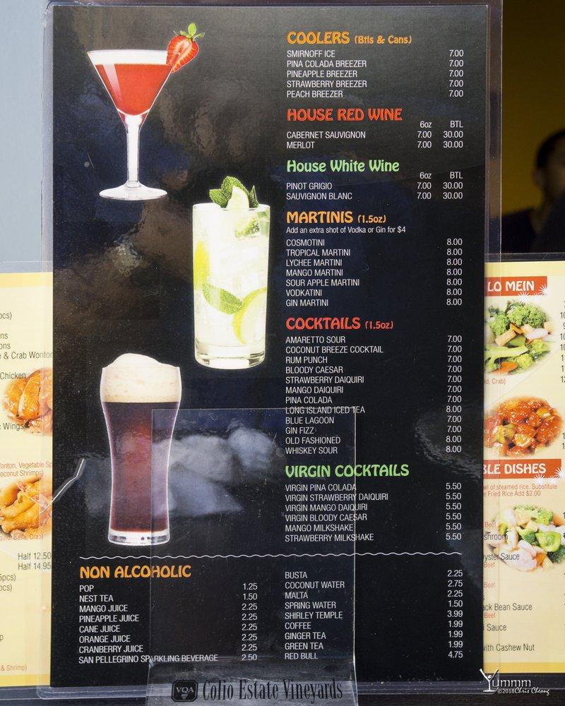 Menu at Caribbean Heat restaurant, Pickering