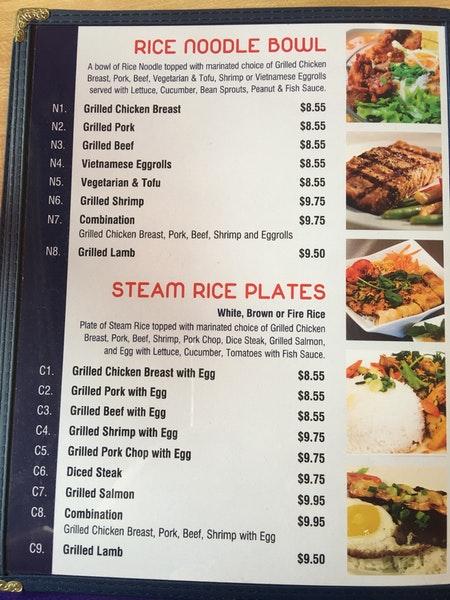 Menu at Phở Bờm, Vietnamese Noodle & Grill restaurant, Denver, E ...