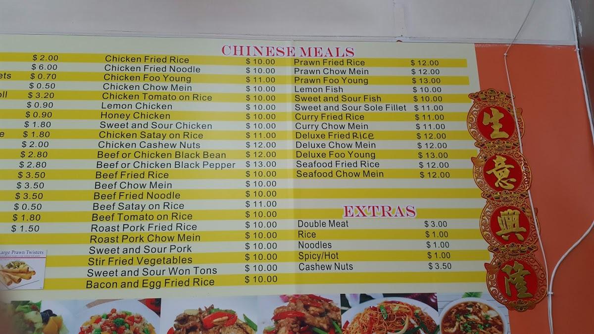 Menu at lee's Burger Bar & Chinese Takeaway, Mosgiel