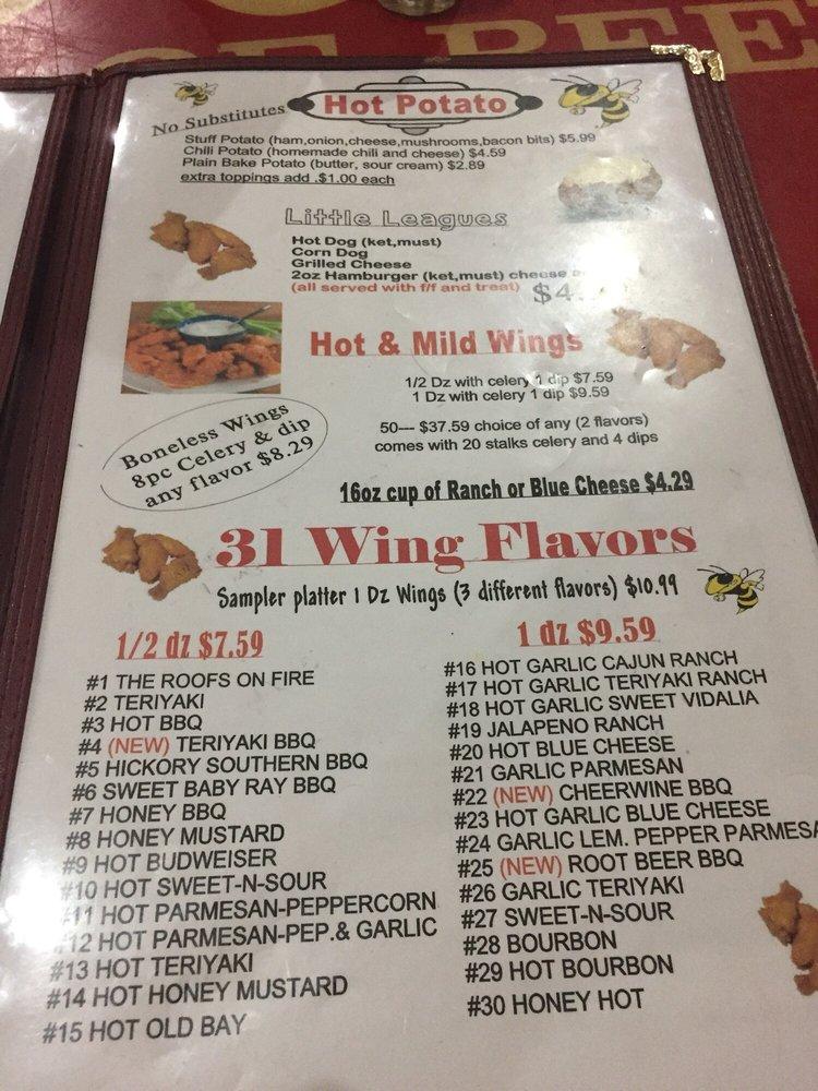 Menu at Buford Sports Cafe, USA, N Rocky River Rd