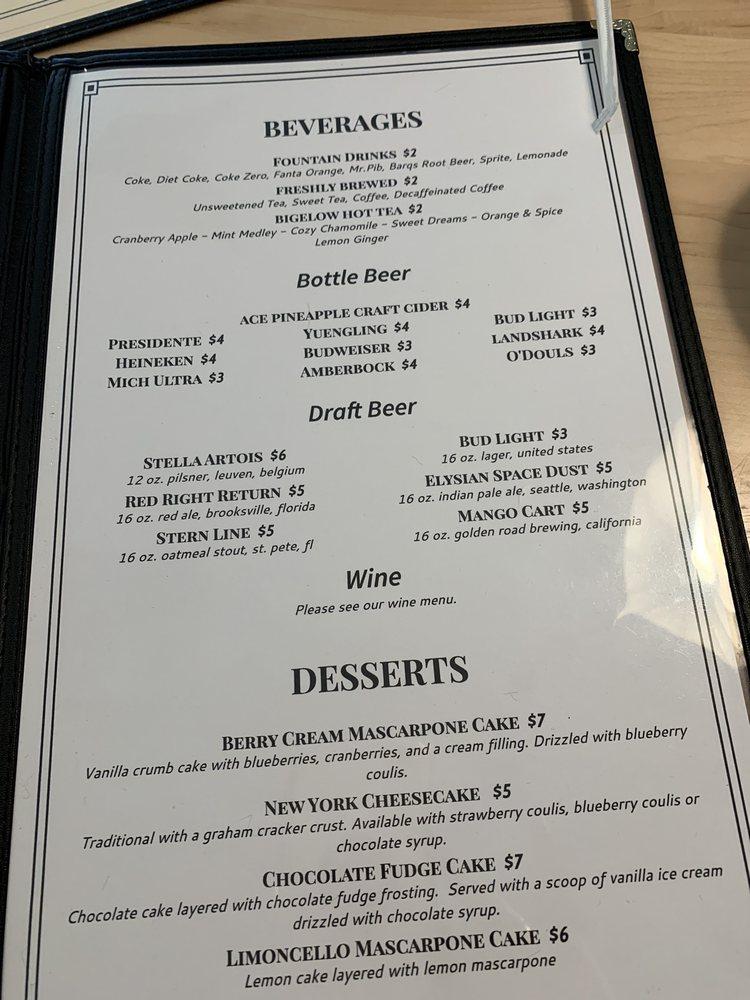 Menu at Chop Block Grill pub & bar, Brooksville