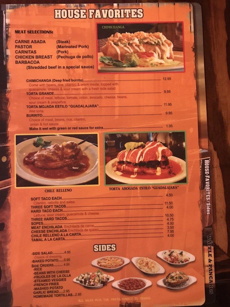 Menu at Lalo's Family Restaurant, Camarillo