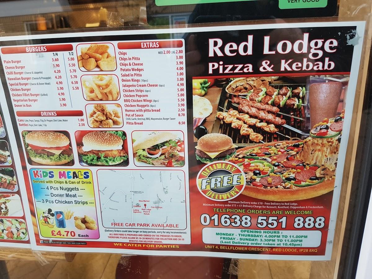 Menu at Red Lodge Pizza & Kebab Shop restaurant, Red Lodge