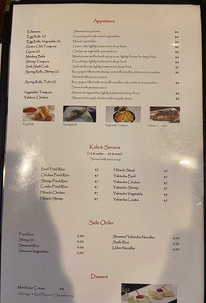 Menu at Sumo Grill & Sushi restaurant, Farmington