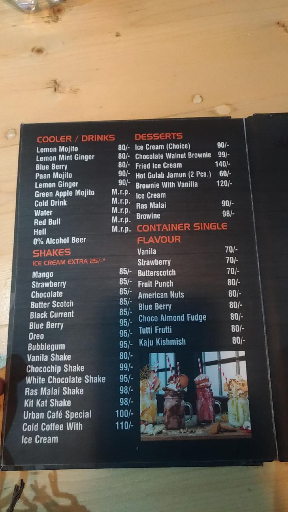 Menu at The New Urban cafe, Tarn Taran Sahib, SCO 15