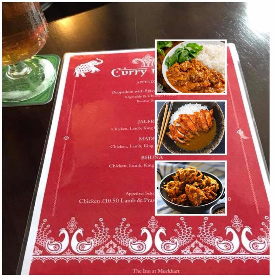 Menu at The Inn at Muckhart pub & bar, Pool of Muckhart