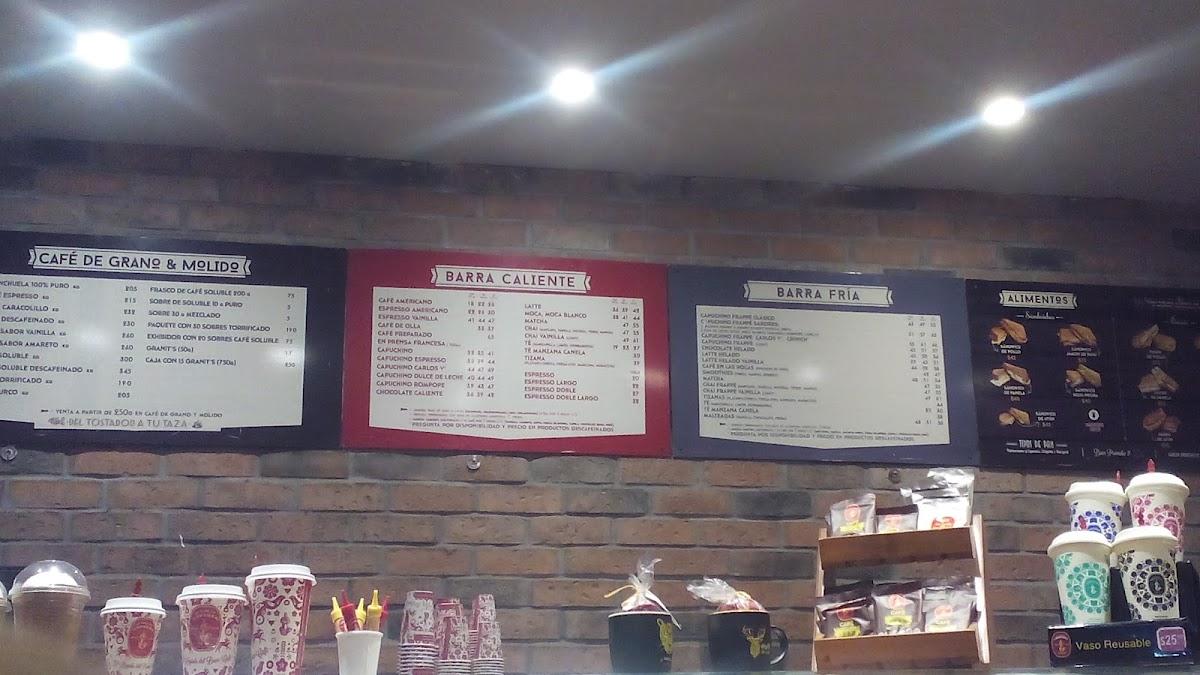 Carta de Café La Flor de Córdoba, Zapopan, Av. Manuel Ávila Camacho 2970