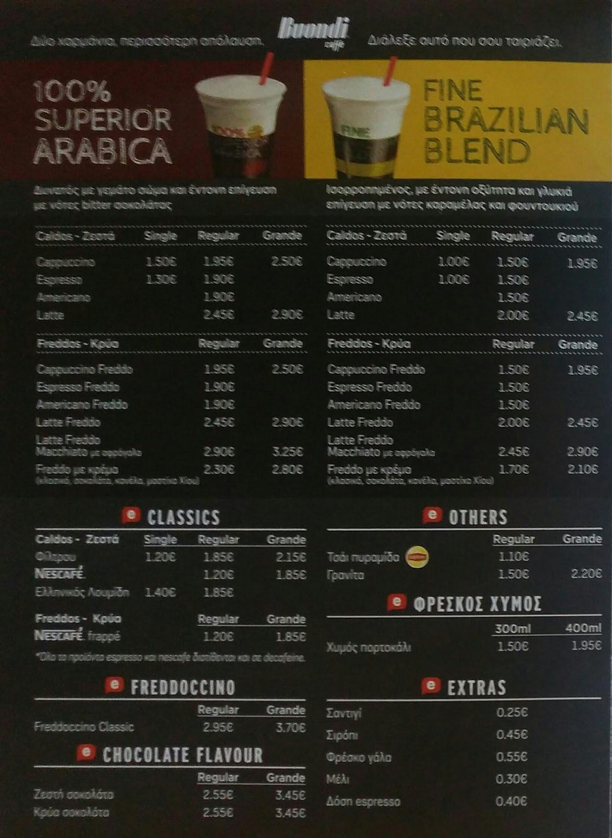 Menu at Everest, Dafni, Michali Karaoli