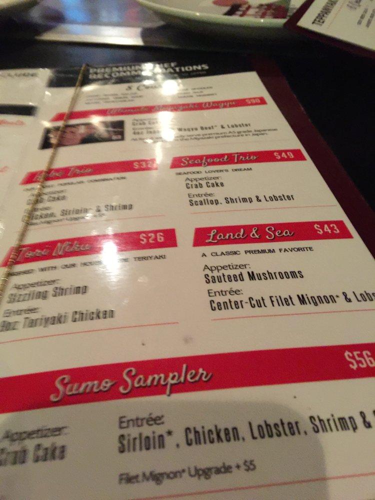 Menu at Kobé Japanese Steakhouse - Brandon, Brandon, W Brandon Blvd