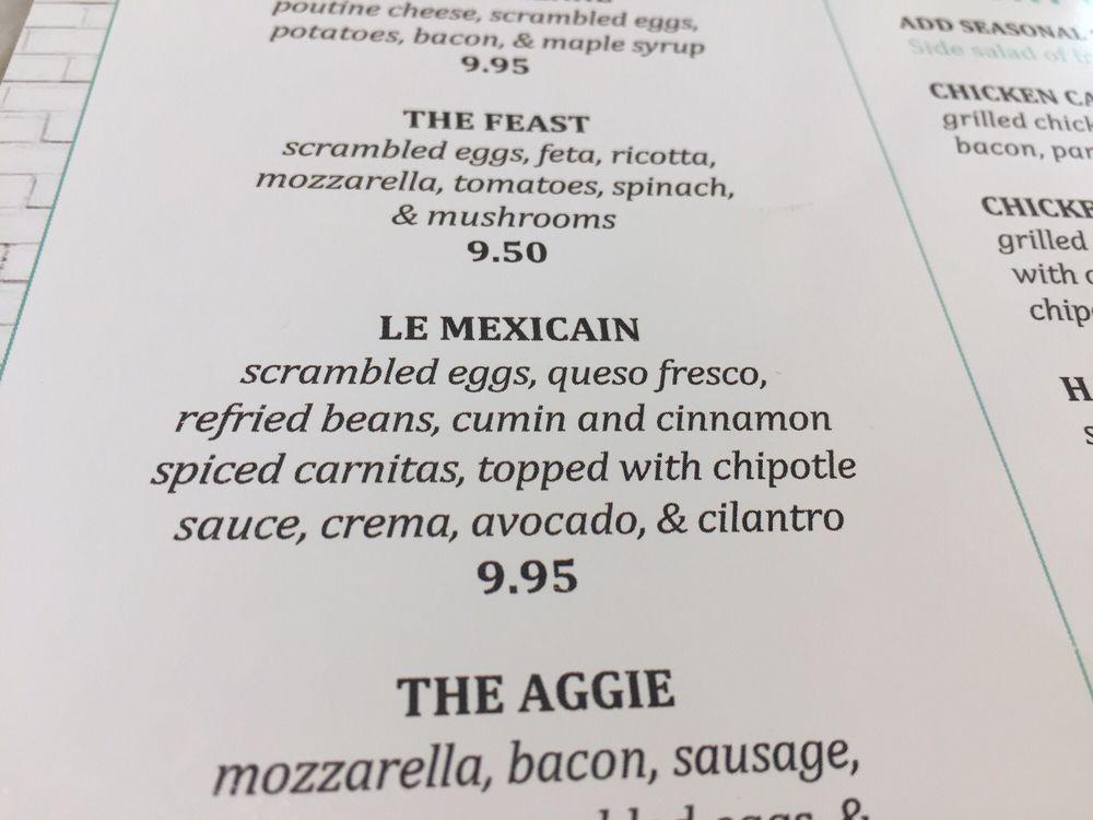 Menu at Sweet Paris Crêperie & Café. cafe, College Station