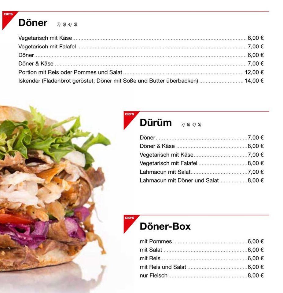 Speisekarte von Restaurant Cio's, Großaitingen