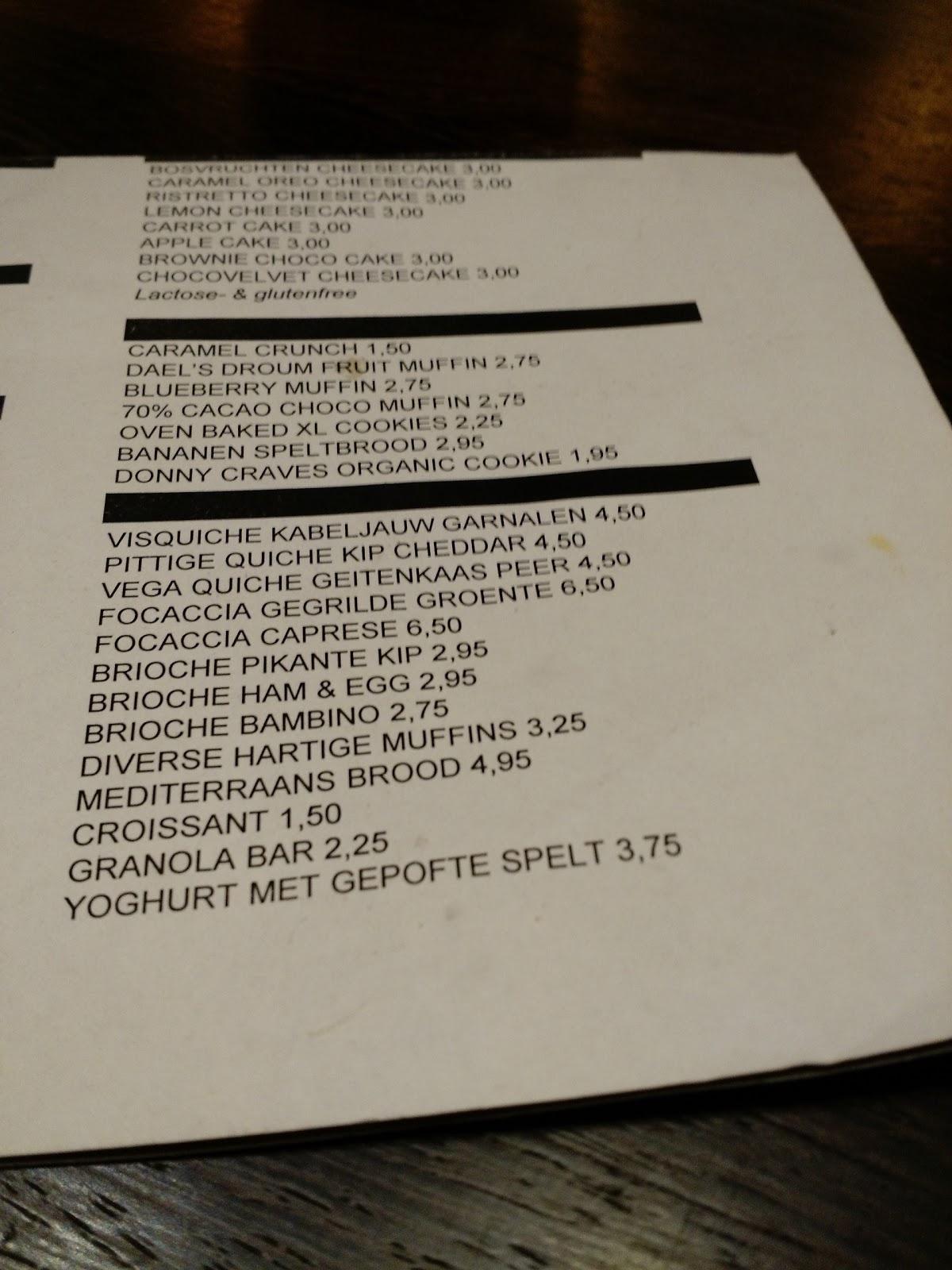 Speisekarte von Coffeelovers Roermond, Roermond