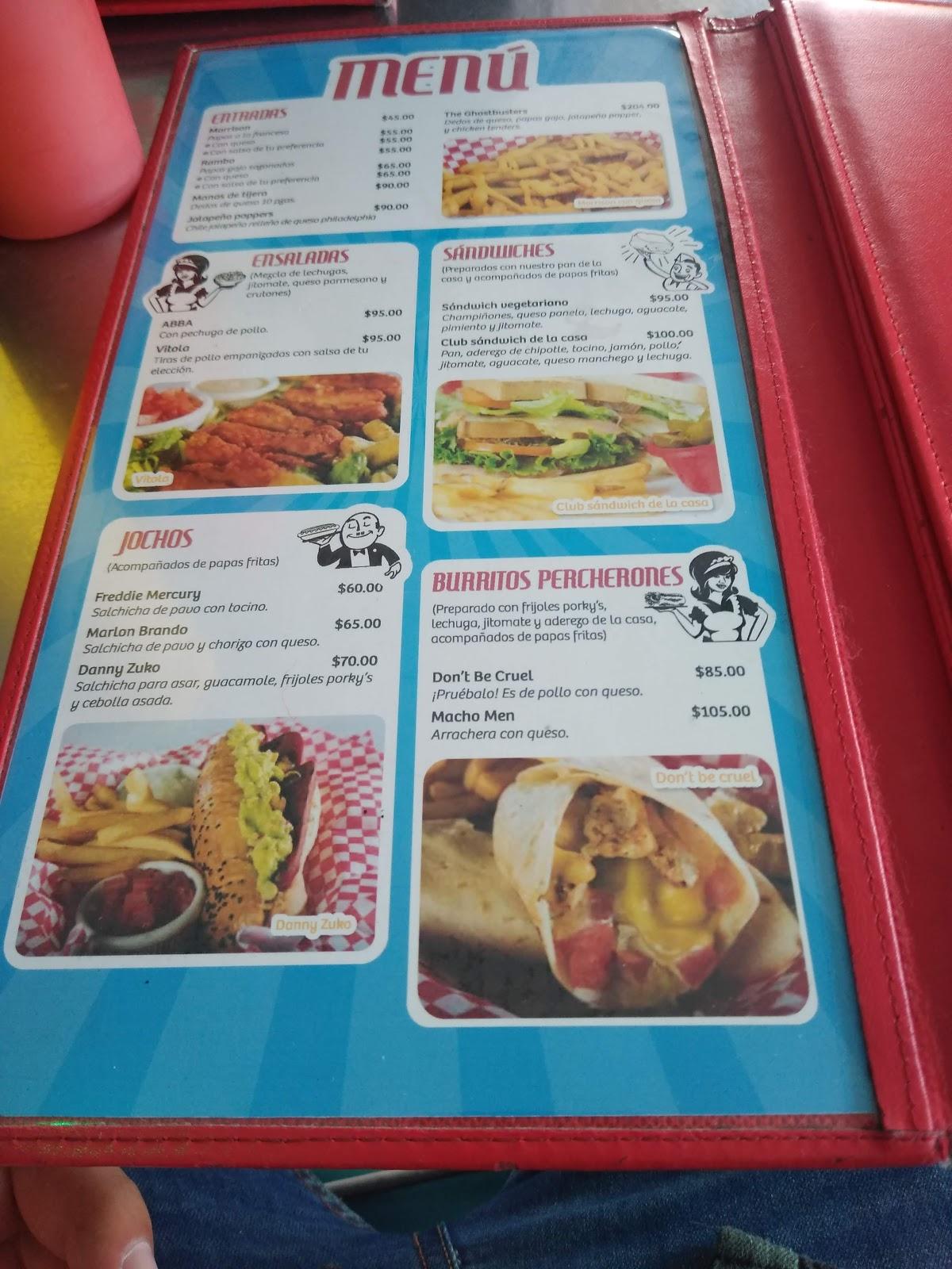Menu At Retro Diner Mexico City Av Montevideo 246 Menu At Retro Diner Mexico City Av Montevideo 246