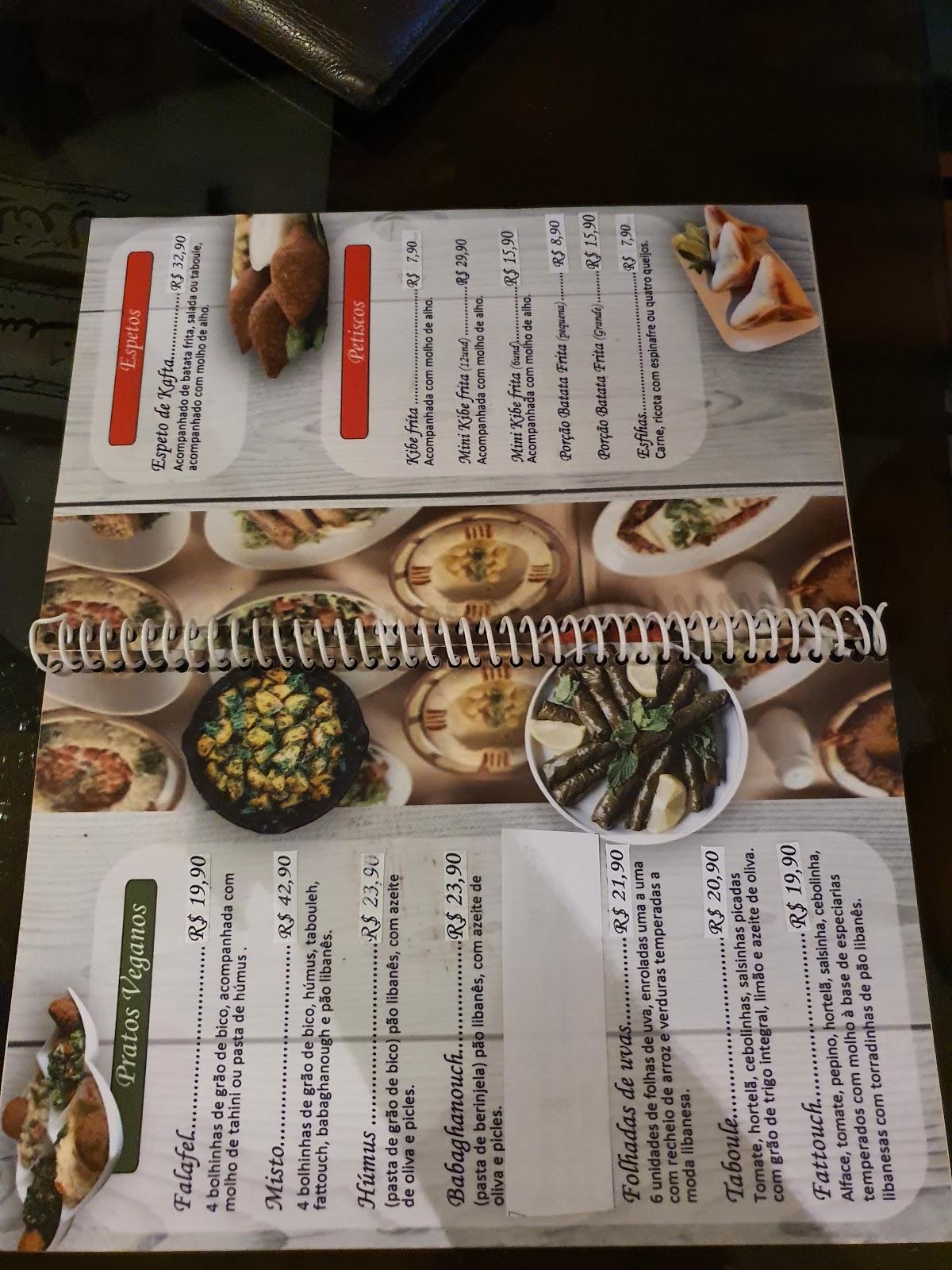 Menu at Ali Baba - Shawarma- cozinha Árabe restaurant, João Pessoa
