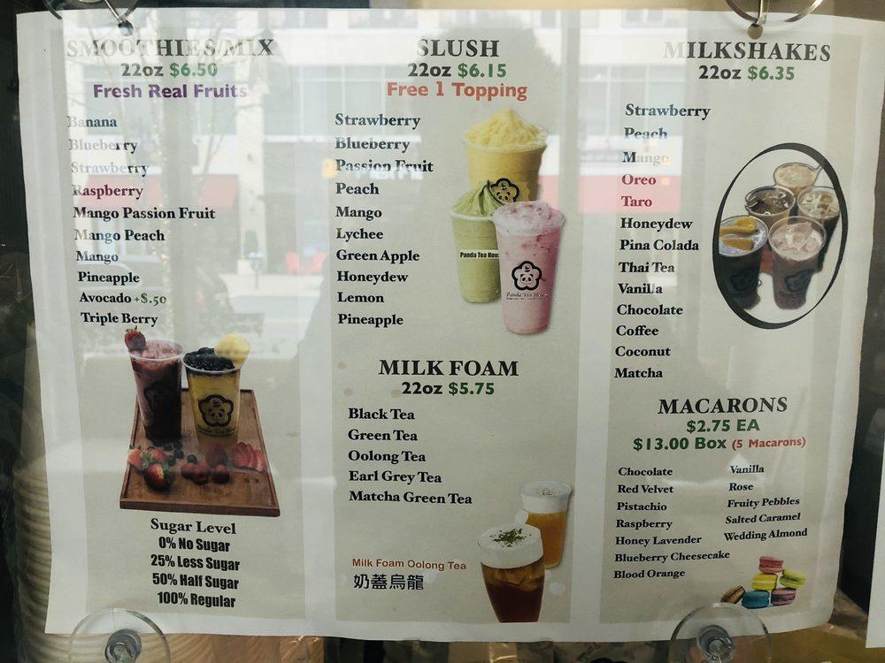 Menu at Panda Tea House, Oxon Hill