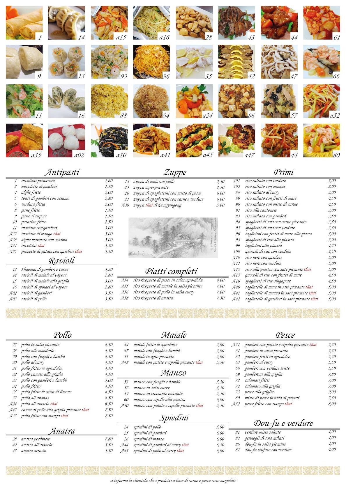 Menu da Ristorante Cinese La Grande Shangai, Municipio Roma X