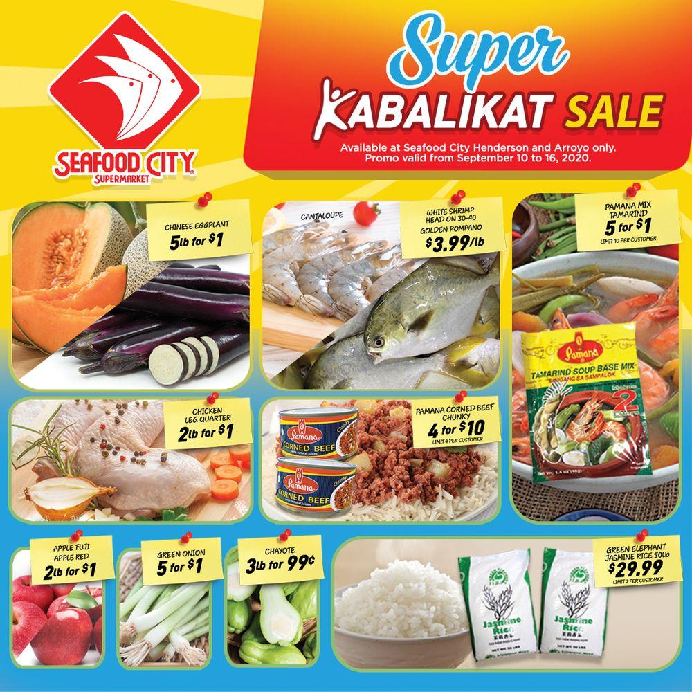 Menu at Seafood City Supermarket restaurant, Las Vegas, -C Arroyo ...