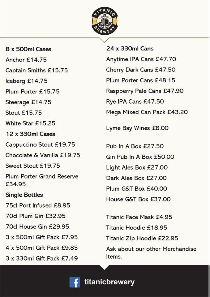 Menu at The Old Poets Corner. pub & bar, Ashover