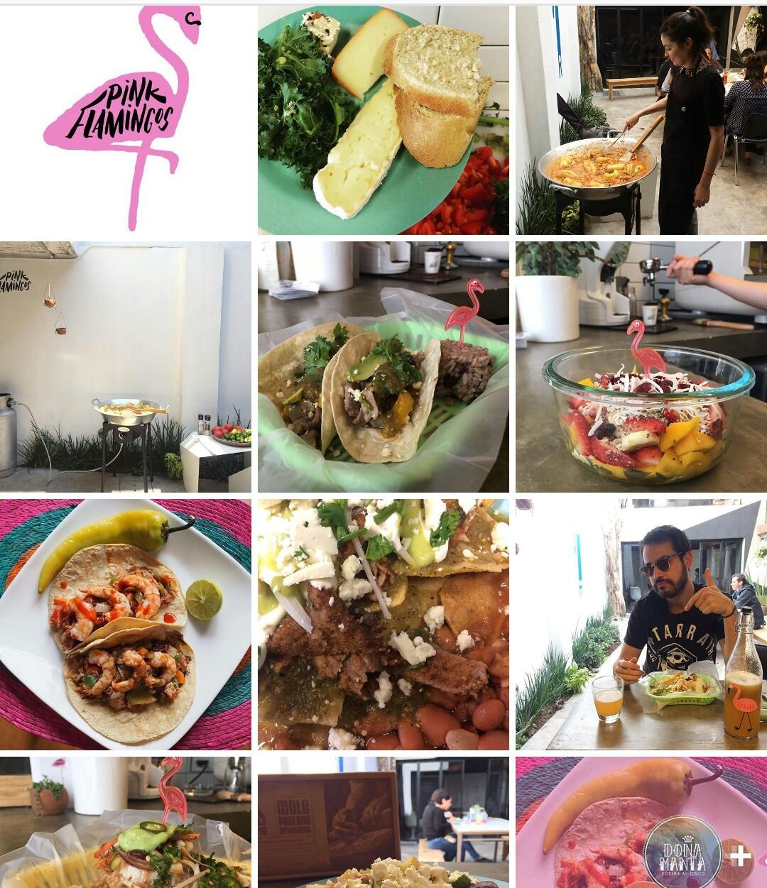 Menu at Pink flamingos coffee cafe, Mexico City