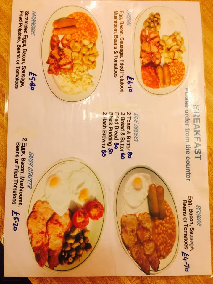 Menu at JD's Breakfast House restaurant, Corby
