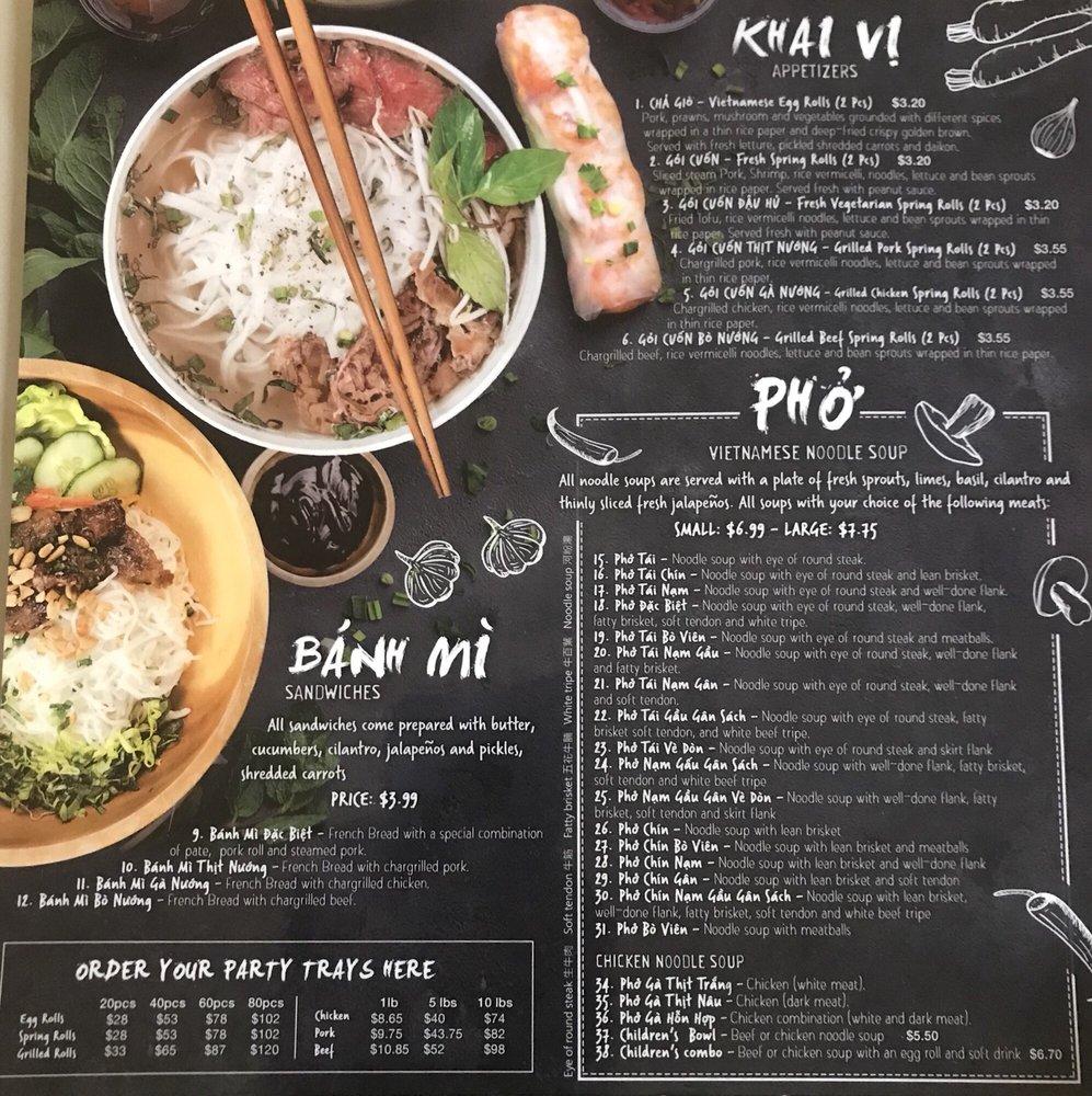 Menu at Pho Ben restaurant, Sugar Land, Wescott Ave Ste. 238
