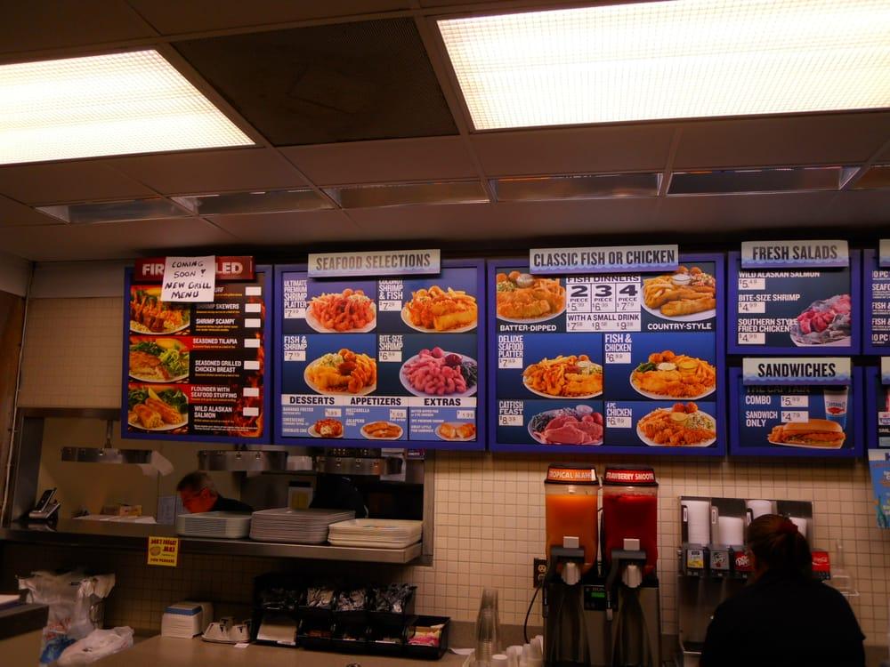Menu at Captain D's fast food, DeLand