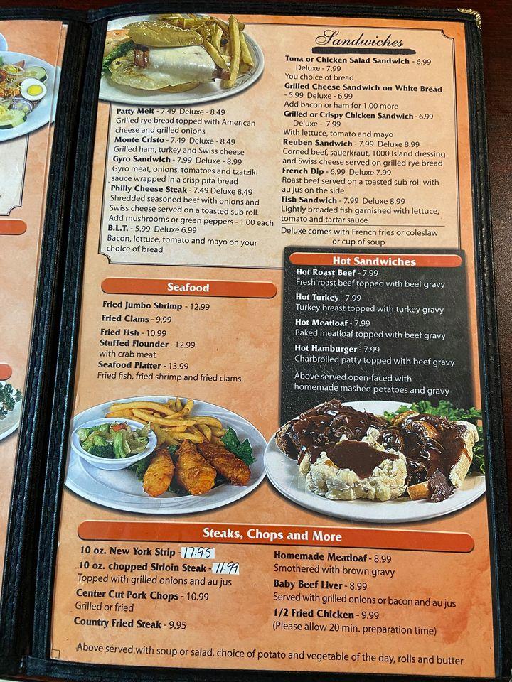 Menu at Falcon Family Restaurant, Bowling Green, S Main St
